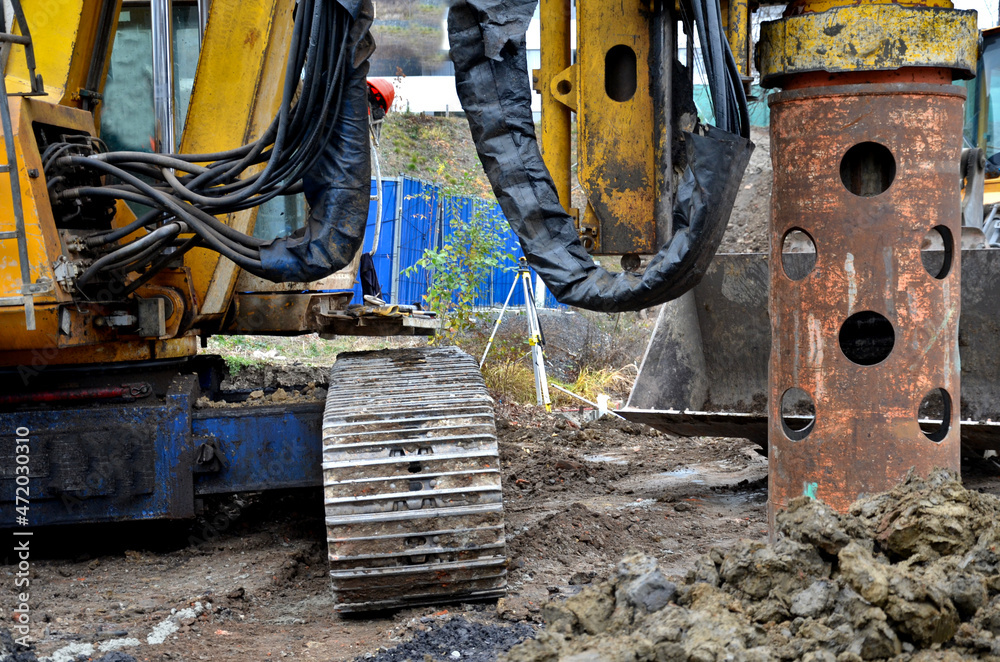 well drilling rig. a pipe drill with cooling holes focuses on larger ...