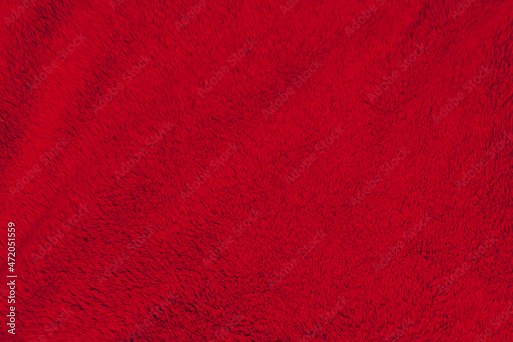 Red clean wool texture background. light natural sheep wool. red ...