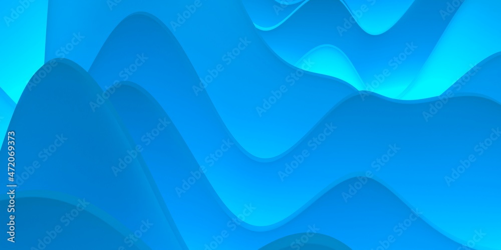 abstract blue background blue waves, wavy, frosted glass Stock ...
