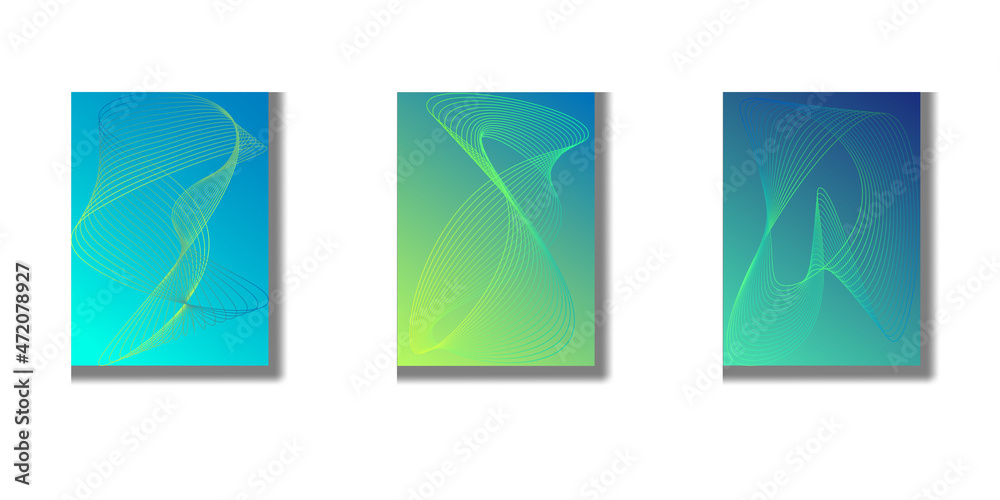 Graphic Design Layout Template, minimal cover A4 size with gradient ...