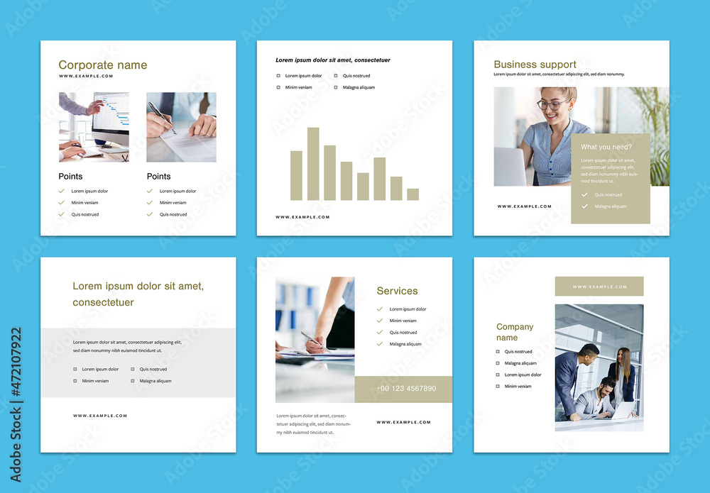 Multipurpose and Clean Business Layouts for Social Media Stock Template ...