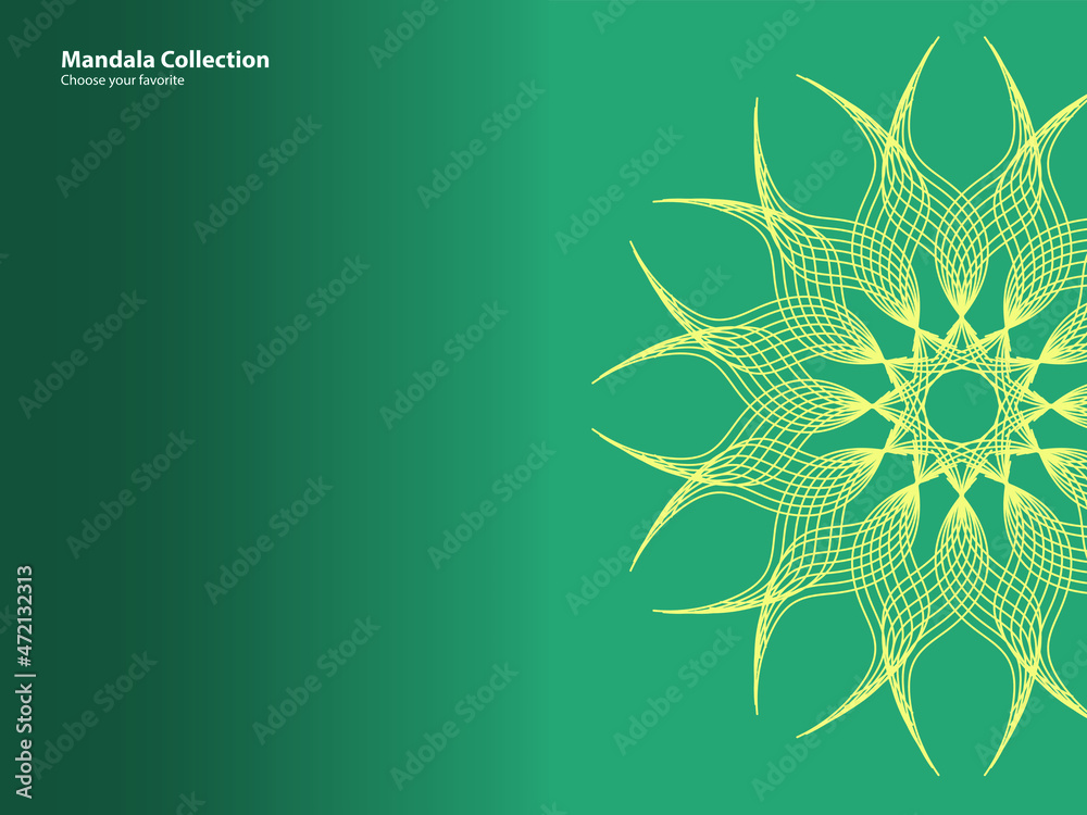 mandala pattern vintage ethnic tribal template style element wallpaper ...