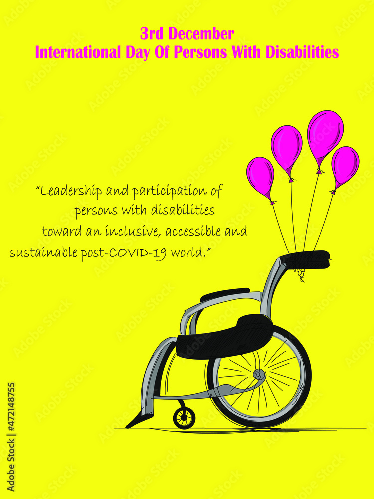 3rd December International Day of Persons with Disability vector ...