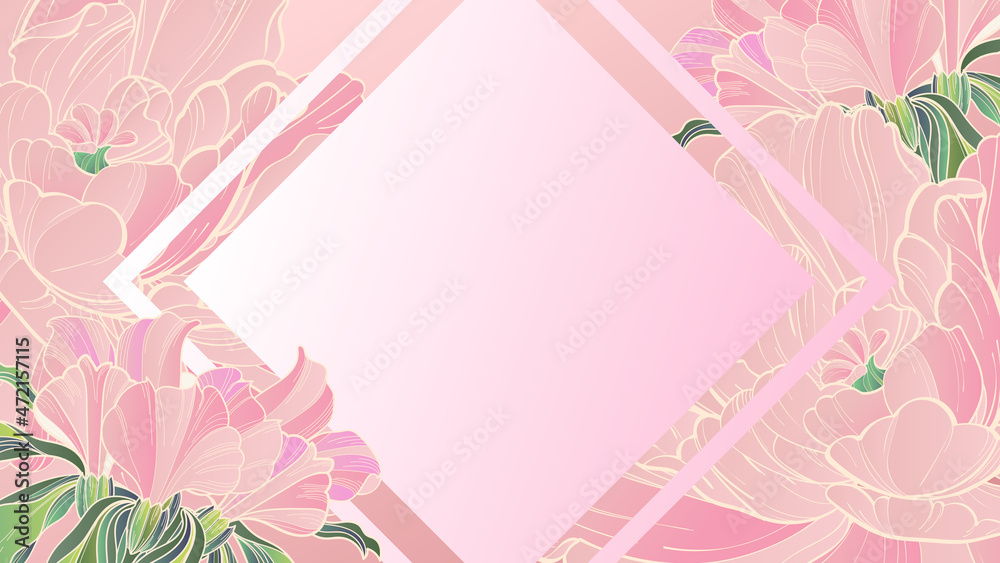 Vector abstract art background in trending colors. Luxurious minimalist ...