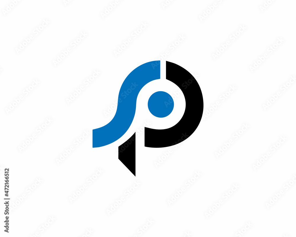 Initial Letter SP and PS Logo Design Template Symbol Vector. Stock ...