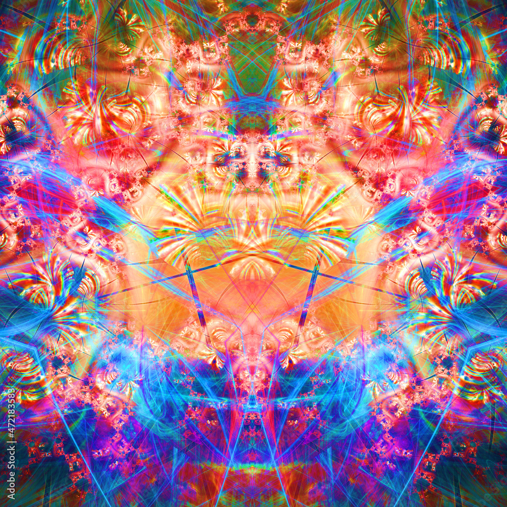 Imagen de arte digital conceptual consistente en líneas rectas y curvas ...