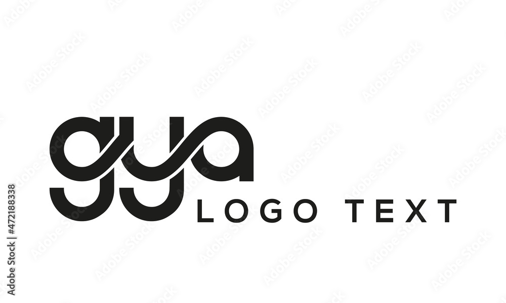 Letter GYA creative logo design vector Stock Vector | Adobe Stock