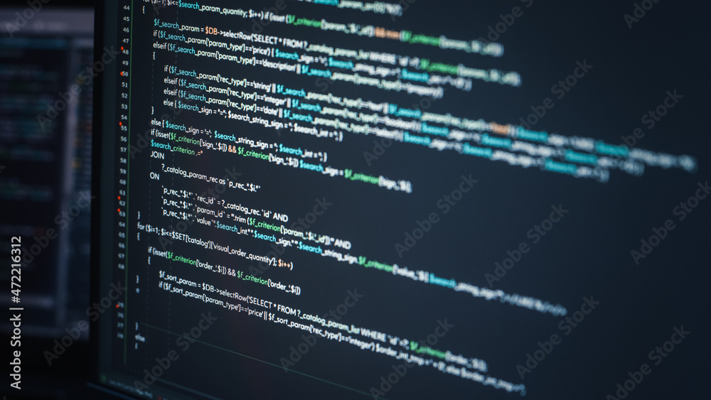 Computer Screen Showing App Design Interface With Working Terminal User Interface Showing Code