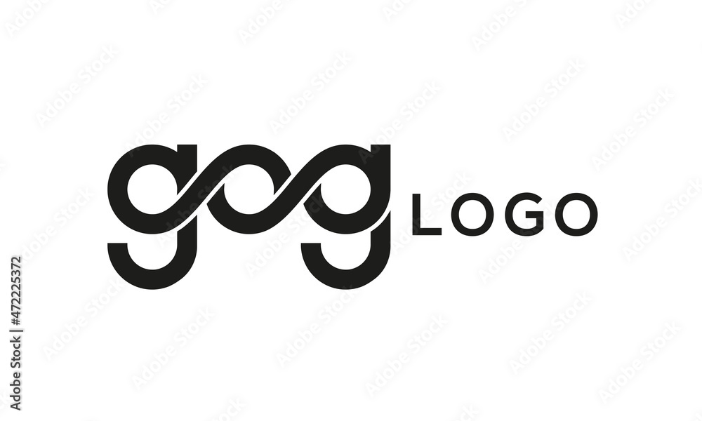 Letter GOG creative logo design vector Stock Vector | Adobe Stock