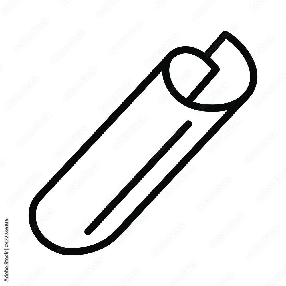 Cinnamon flat line icon. Symbol of spice - Cinnamon sticks. Outline ...