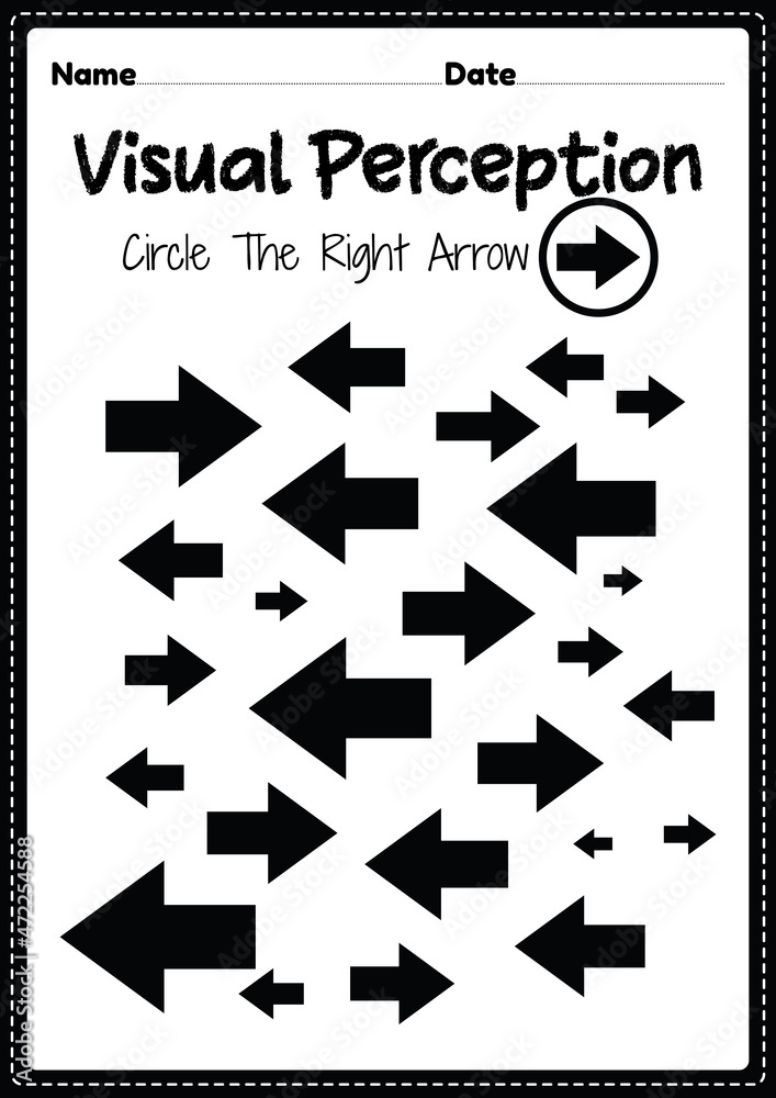 Visual closure worksheet perceptual skills activity of occupation ...