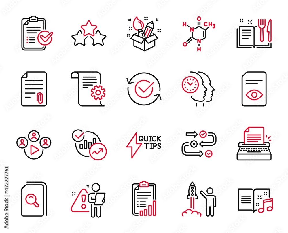 Vector Set of Education icons related to View document, Search employee ...