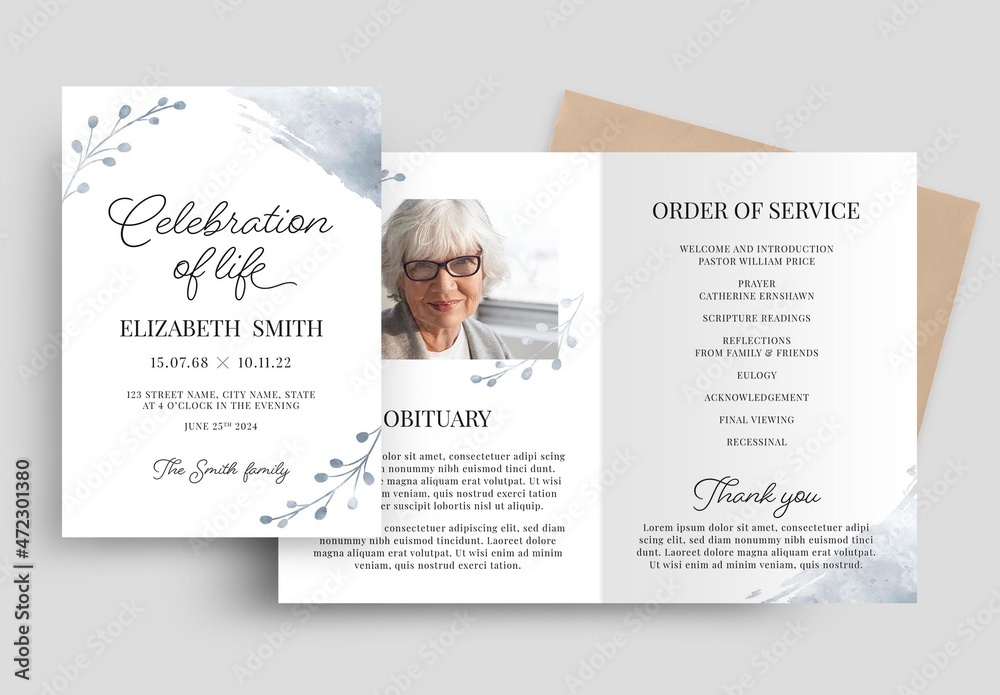 Memorial Service Pamphlet