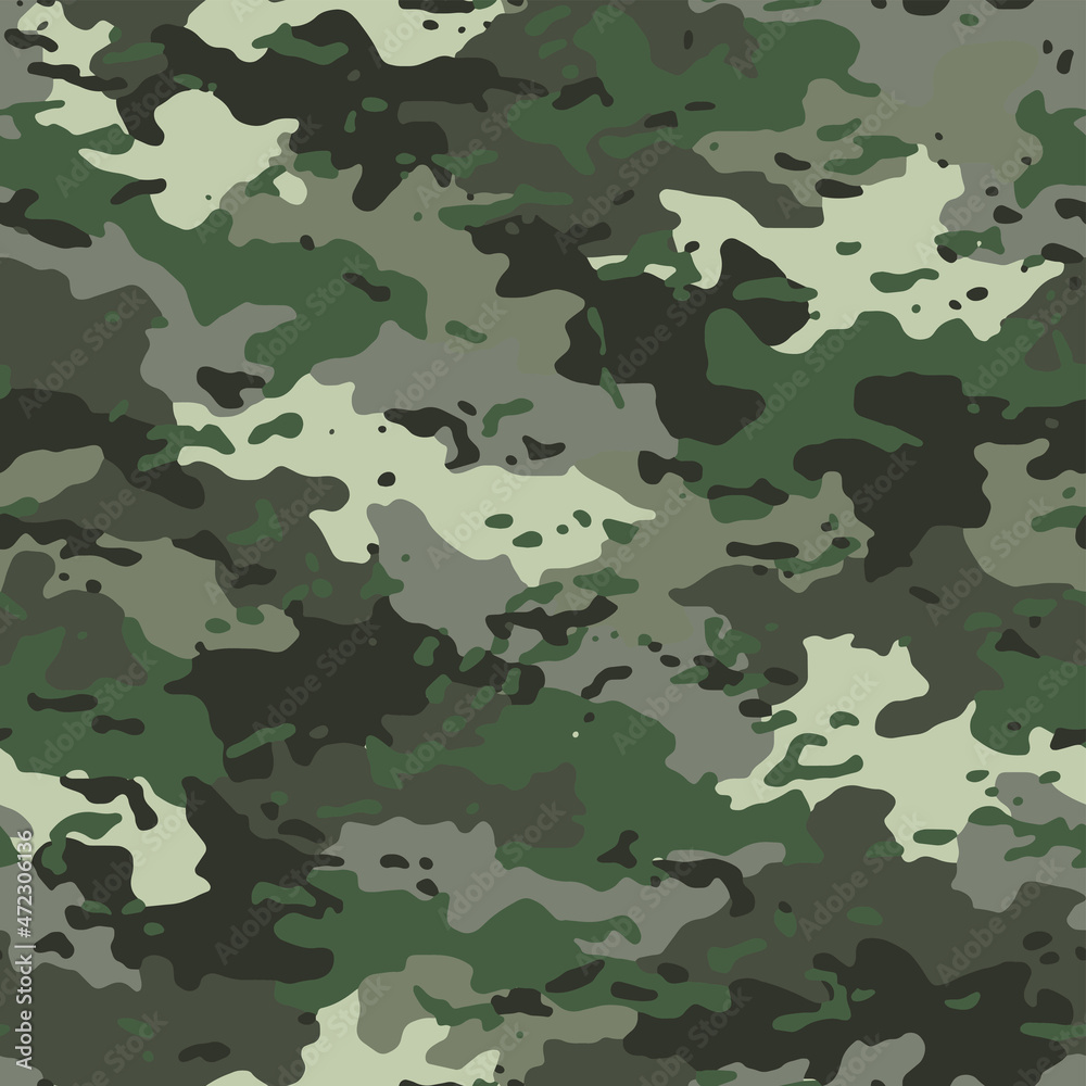 Full seamless camouflage texture skin pattern vector for military ...