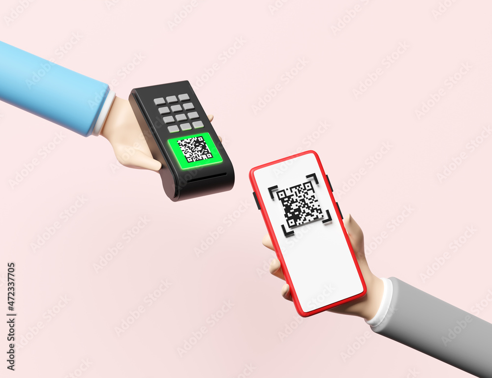 hand holding mobile phone,smartphone with payment machine,pos terminal ...