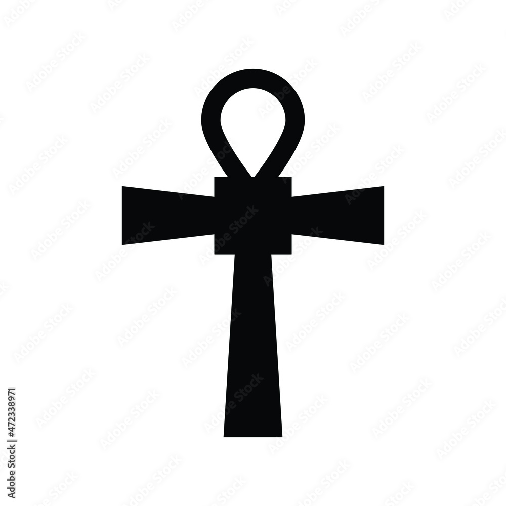 Ankh icon design isolated on white background Stock Vector | Adobe Stock