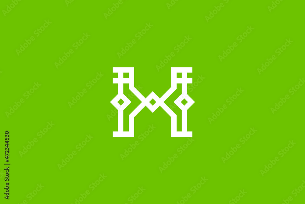 special unique initial IX logo and XI logo design. IX letter minimal ...