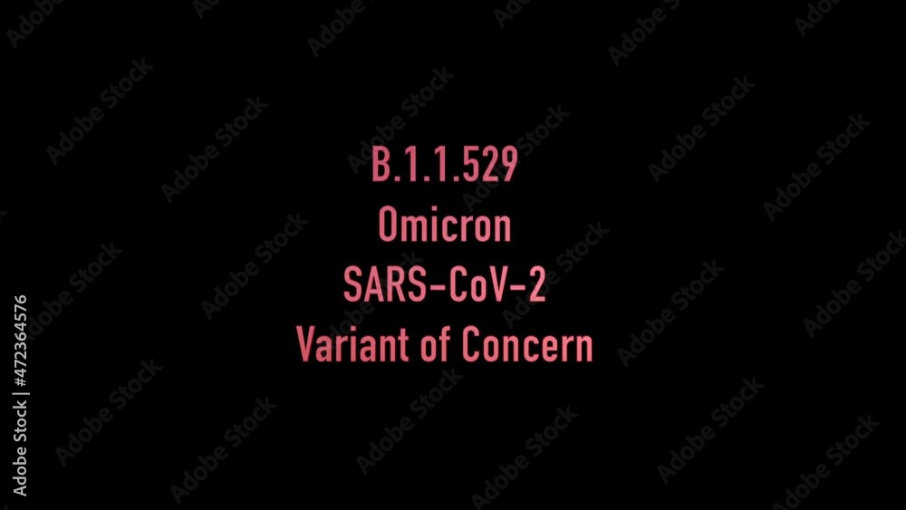 Classification of Omicron B.1.1.529 SARS-CoV-2 Variant of Concern Stock ...