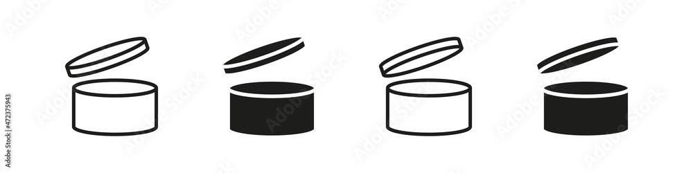 Pao sign vector icon. Preriod after opening package symbol. Cream best ...