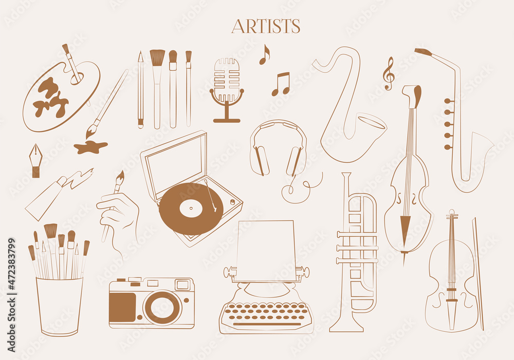 Collection of artists icons, music, art, writer, photographer ...