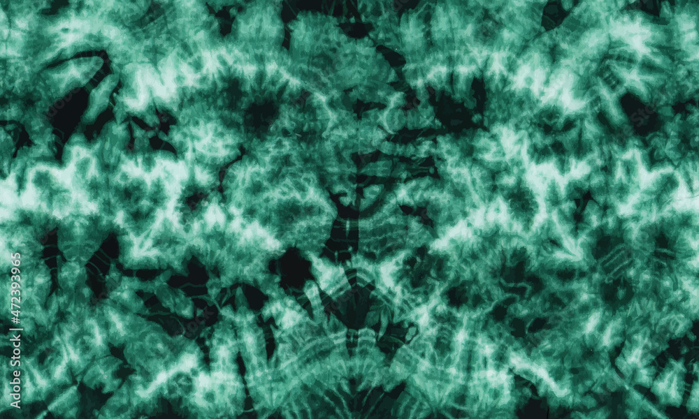 Blue And Green Tie Dye Wallpaper