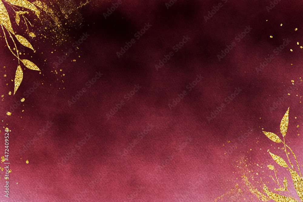Modern Burgundy Watercolour Background Paper Stock Illustration | Adobe ...
