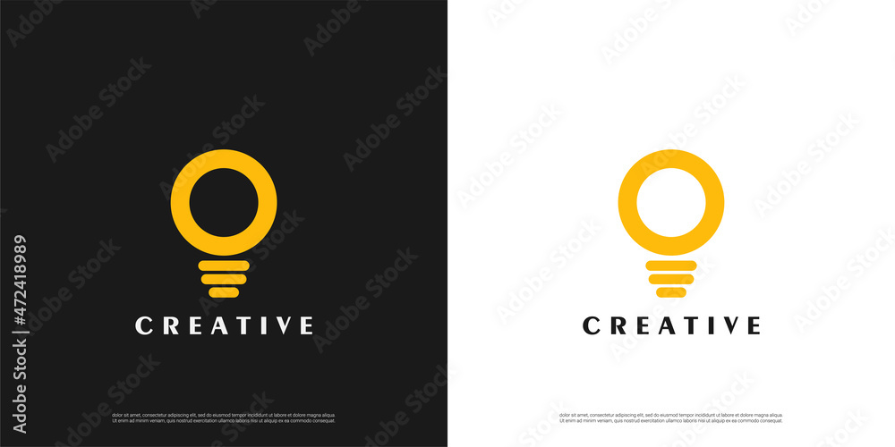 Letter O logo icon line design template elements Stock Vector | Adobe Stock