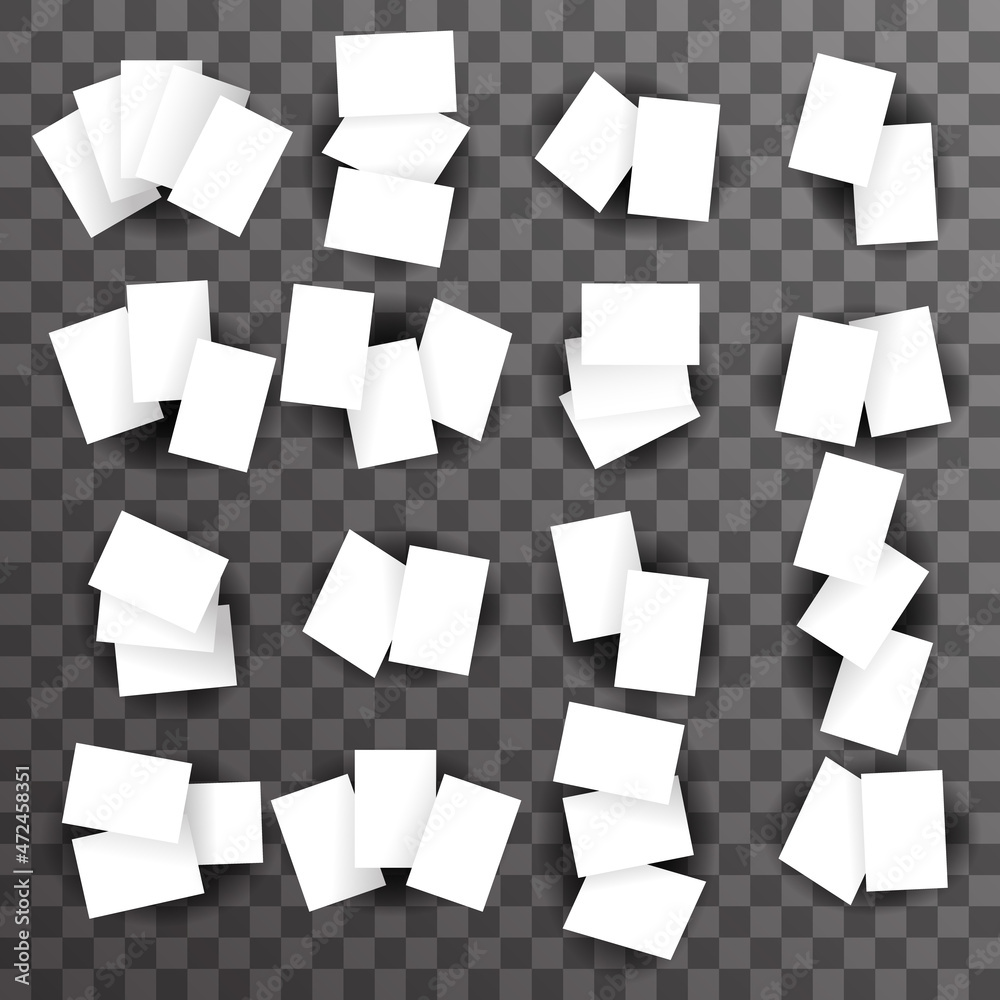 Advertising card white blank paper template set branding layered mockup ...