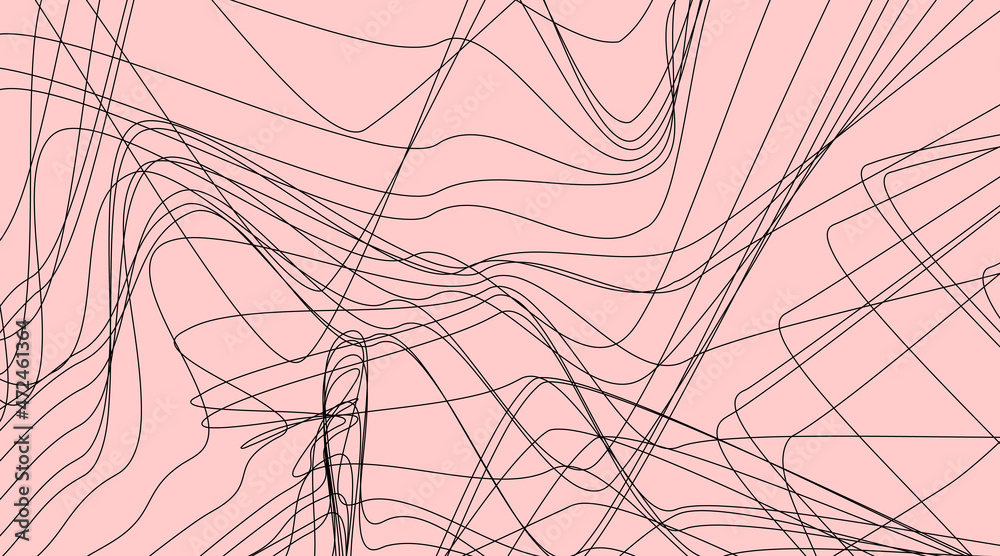 Confusing abstract concept background, confusion lines illustration ...