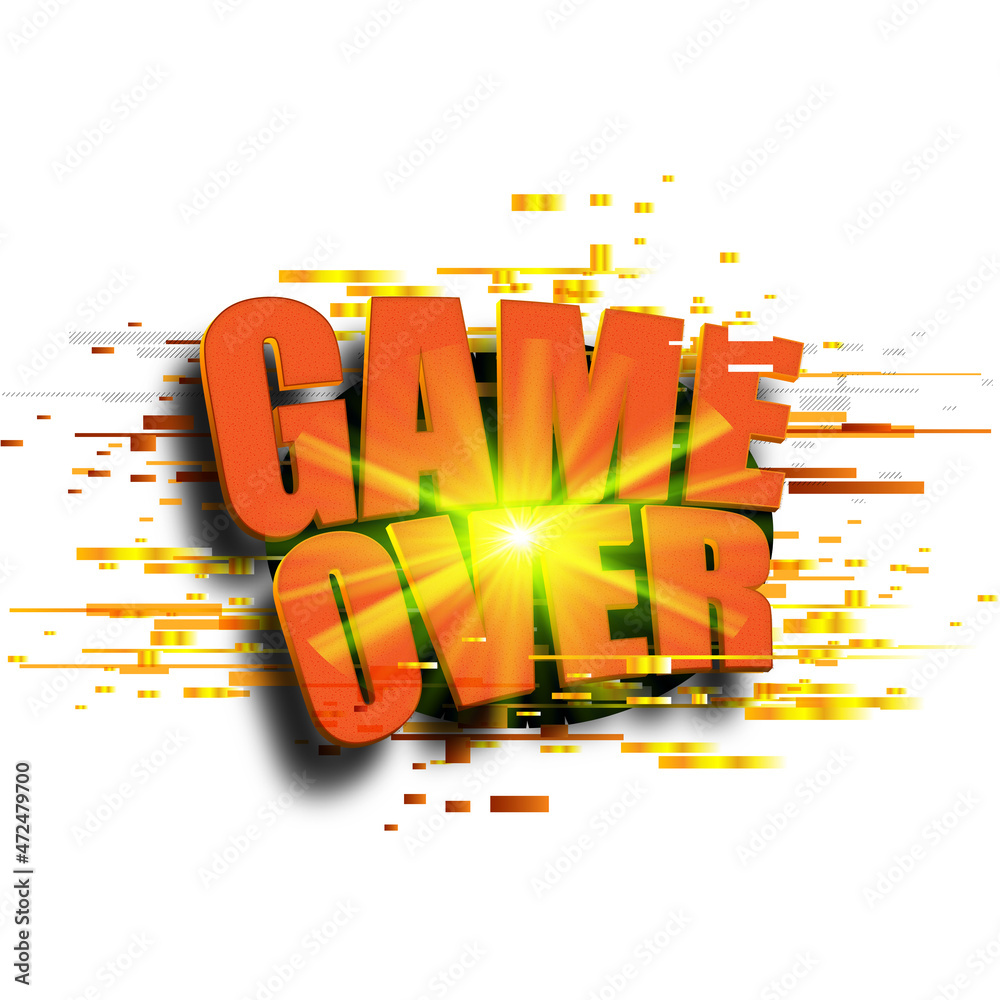 Game Over Transparent Background Stock Vector | Adobe Stock Game Over Transparent Background Stock Vector | Adobe Stock