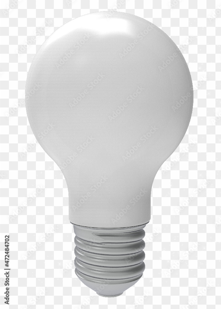 3d light bulb isolated png Stock Vector | Adobe Stock