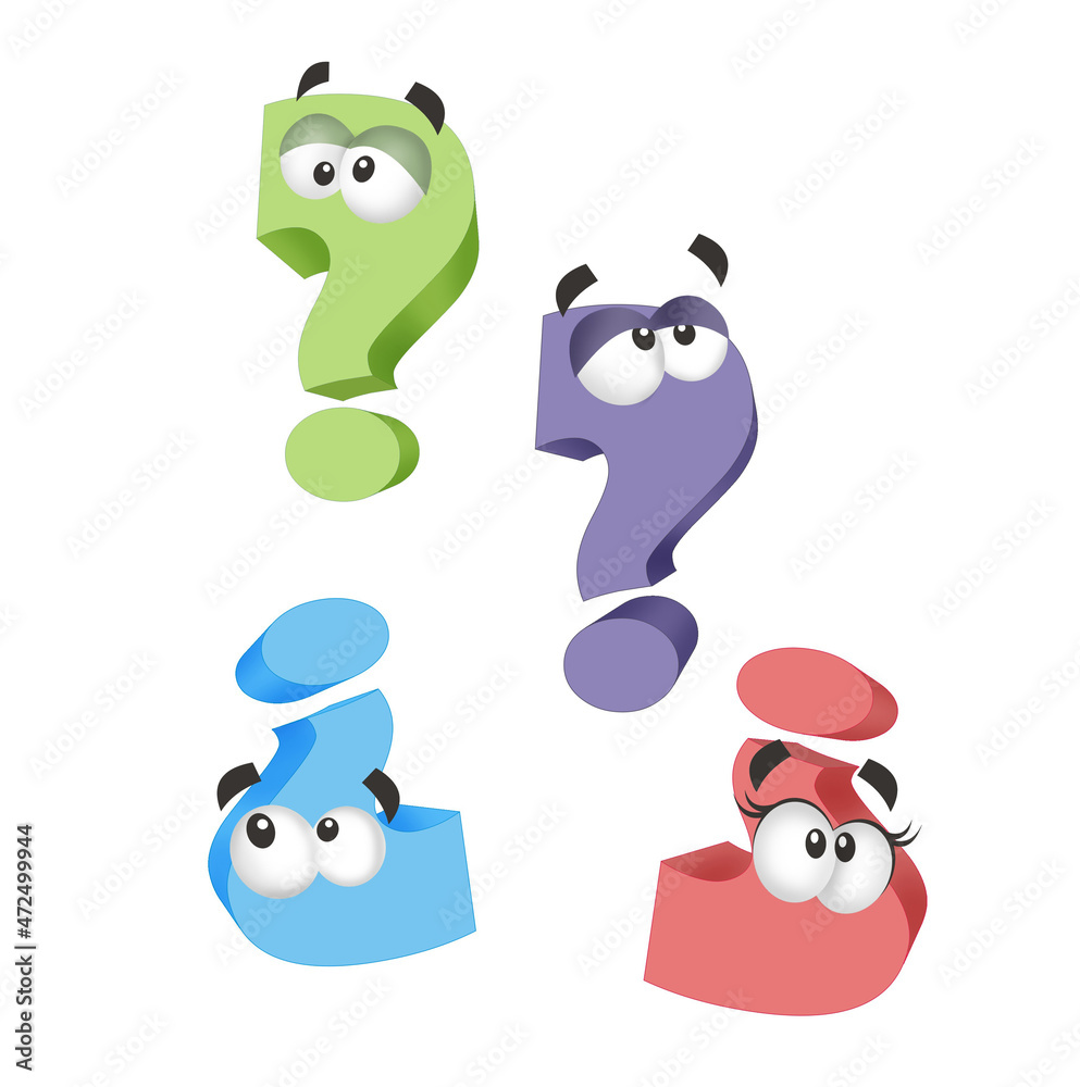 ภาพประกอบสต็อก signos, signos de interrogación, interrogación, pregunta ...