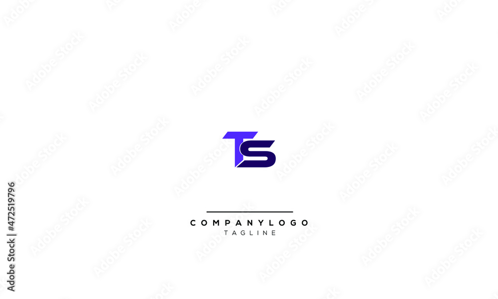 Alphabet letters Initials Monogram logo TS, TS INITIAL, TS letter Stock ...