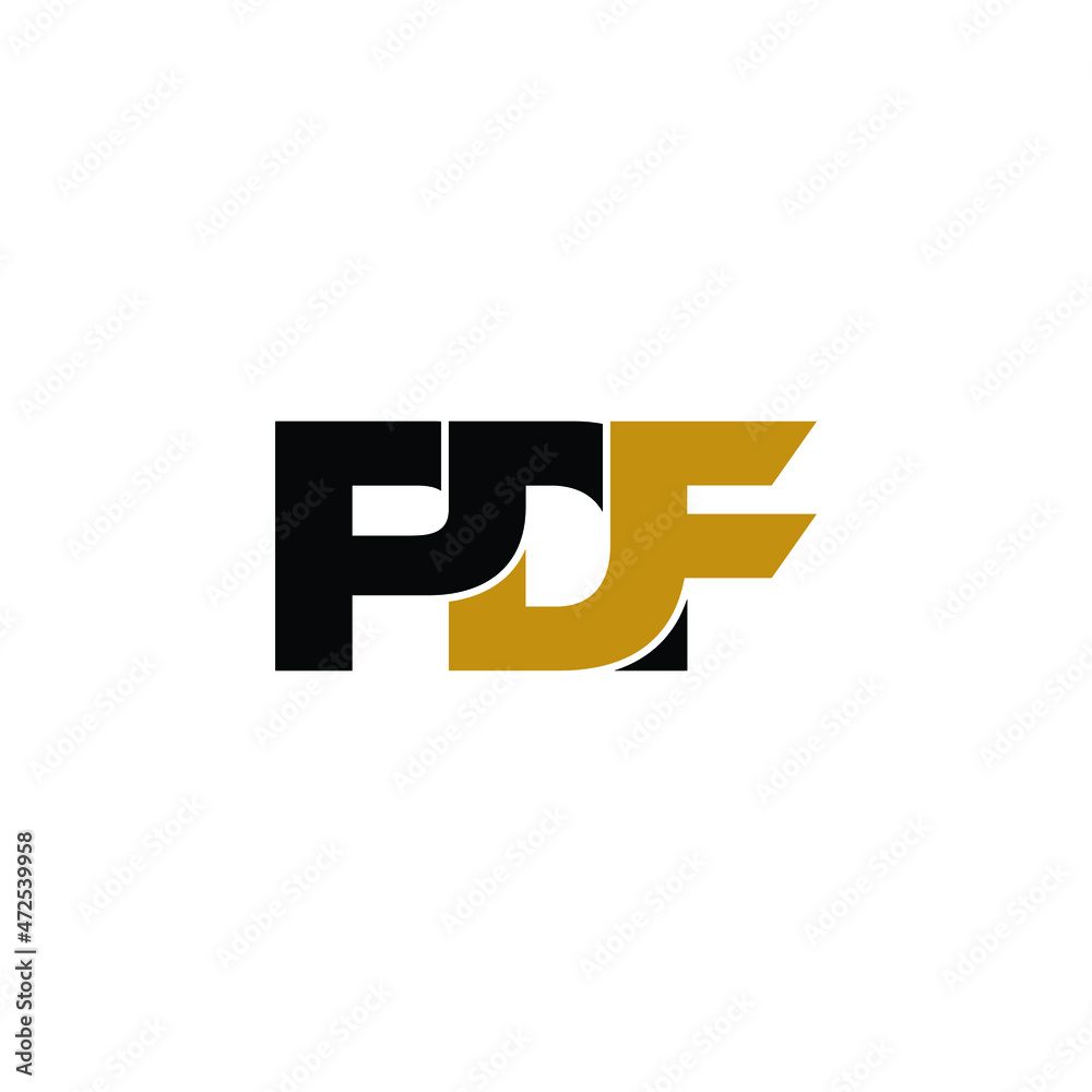 PDF letter monogram logo design vector Stock Vector | Adobe Stock
