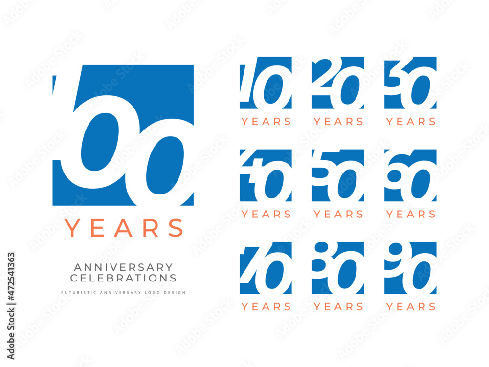 Anniversary celebration Logo Colletions Template Stock Vector | Adobe Stock