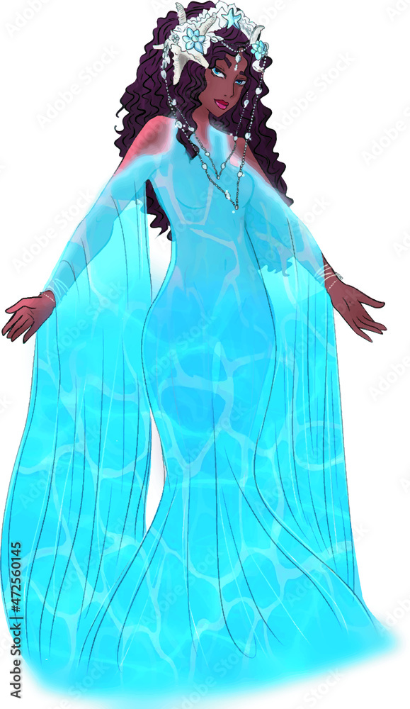 Queen of the Ocean. Iemanja goddess of candomblé and Umbanda religions ...