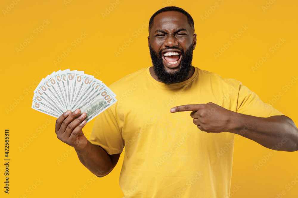 Real Black People Holding Money