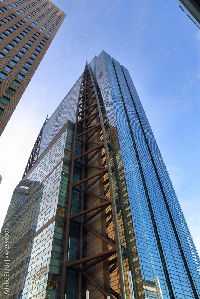 TOKYO, JAPAN - DECEMBER 2, 2016: Nittele Tower skyscraper in Tokyo ...