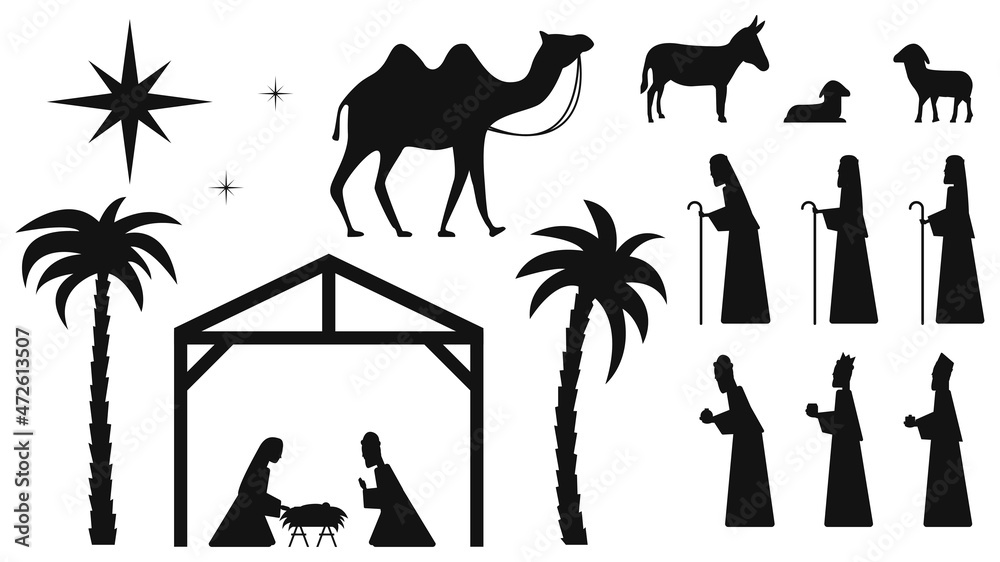 Baby Jesus Silhouette