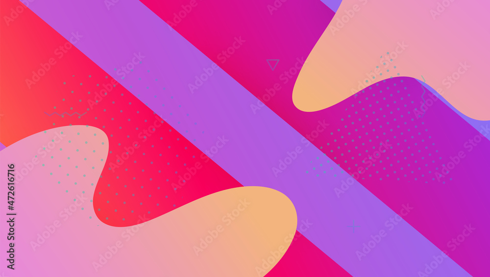 Rainbow Design. Business Template. Futuristic Concept. Trendy Paper ...