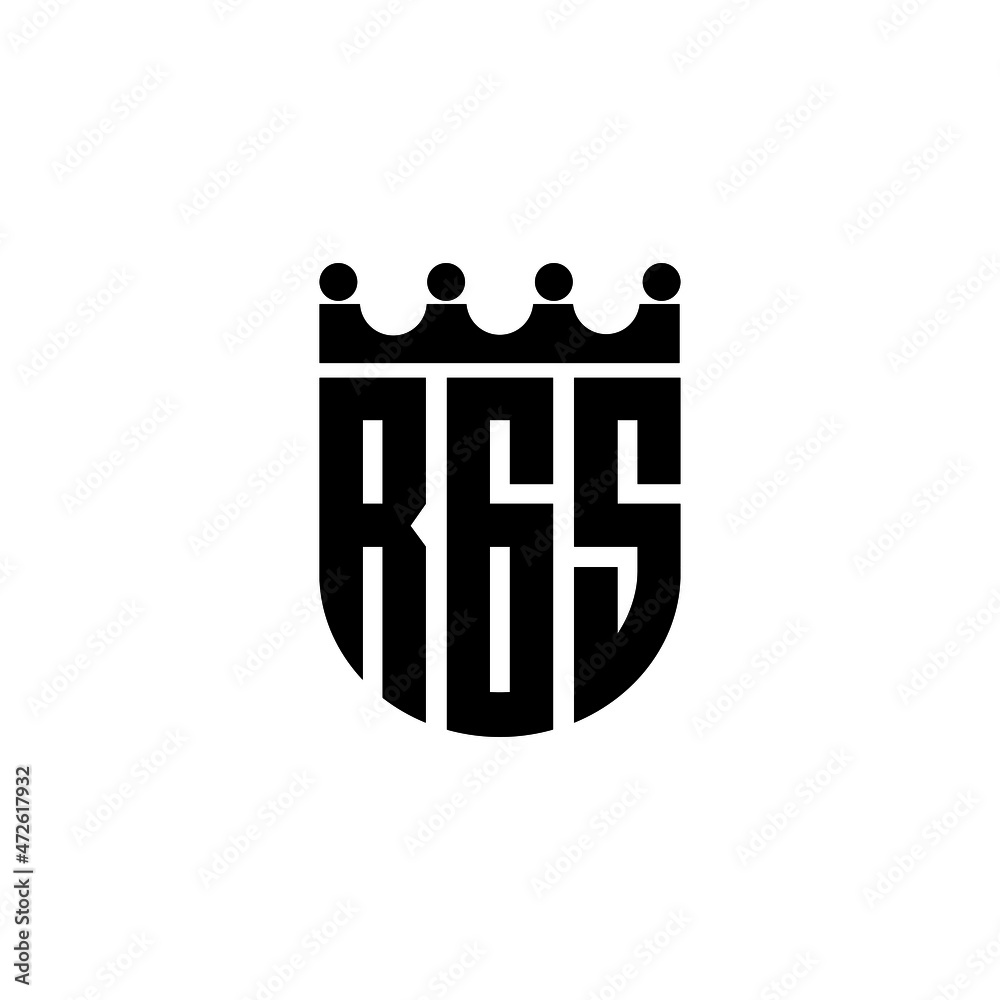 RGS letter logo design with white background in illustrator, vector ...