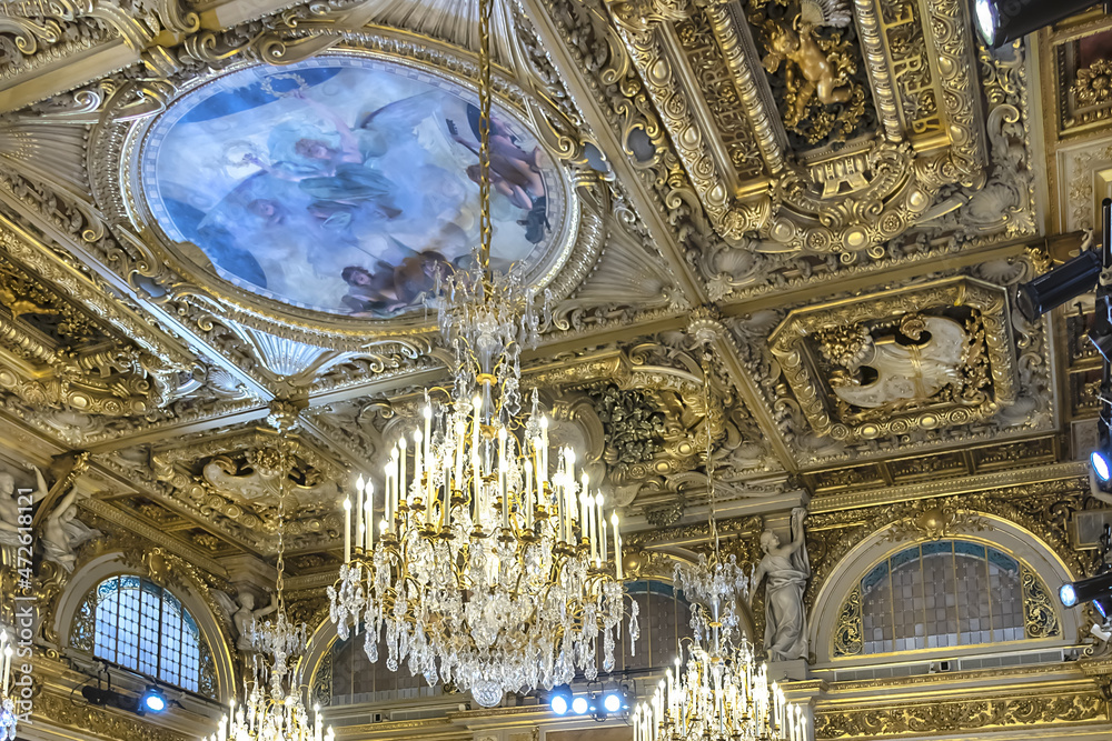 Interior of Elysee Palace (Palais de l'Elysee, 1722) - official ...