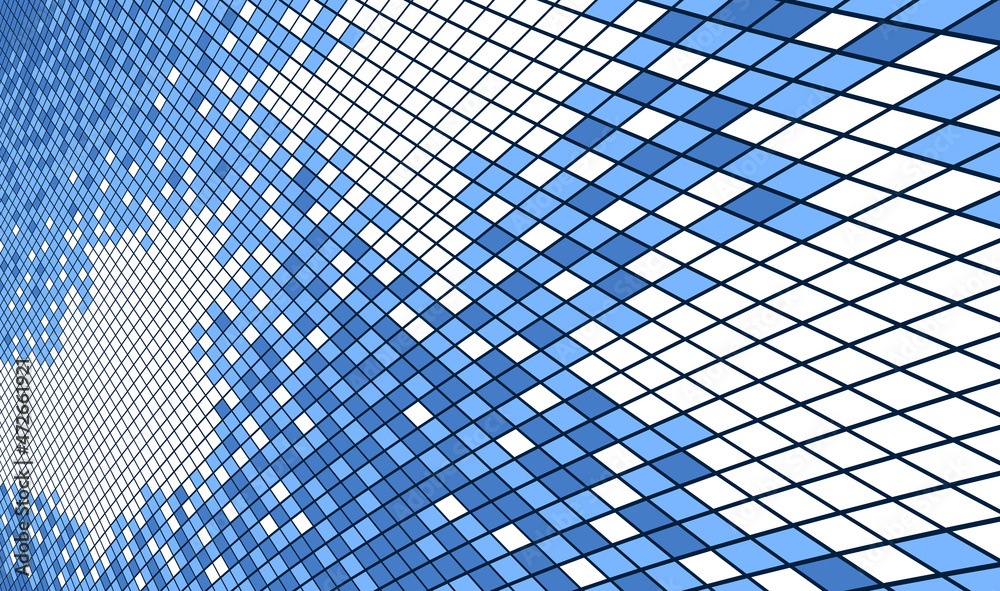 Bright and beautiful vector 3d mosaic tiles illustration, artistic ...