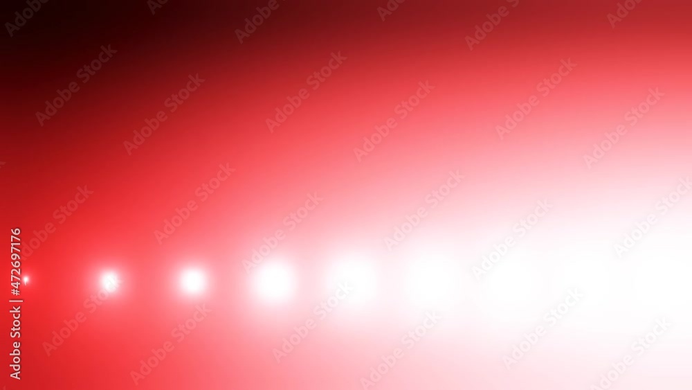 Red and Blue Police beacon on black background. Flashing police car led ...