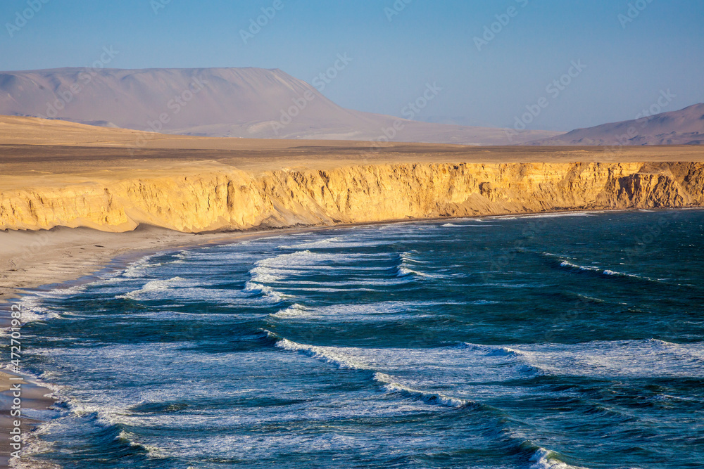 Paracas National Reserve, Ica Region, Peru. The Paracas Peninsula is ...