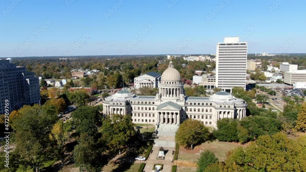 Jackson, MS - November 2021: The Mississippi State Capitol Building in ...