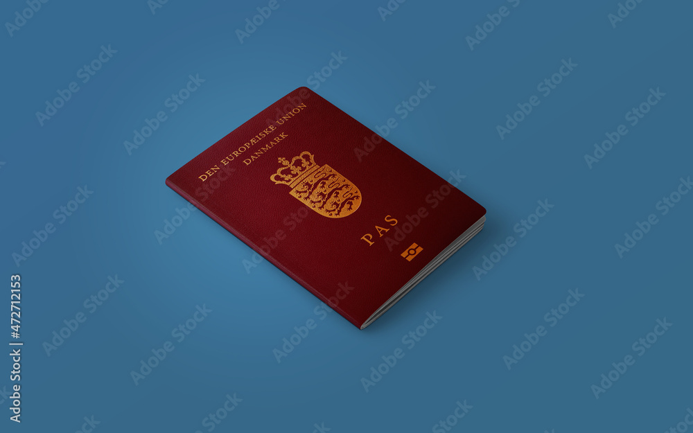 Official passport of Denmark,Danish Citizen Passport Stock Photo ...