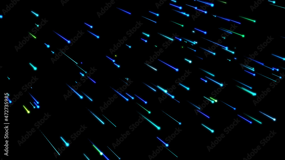 falling pink stars. space background with small particles Stock ...