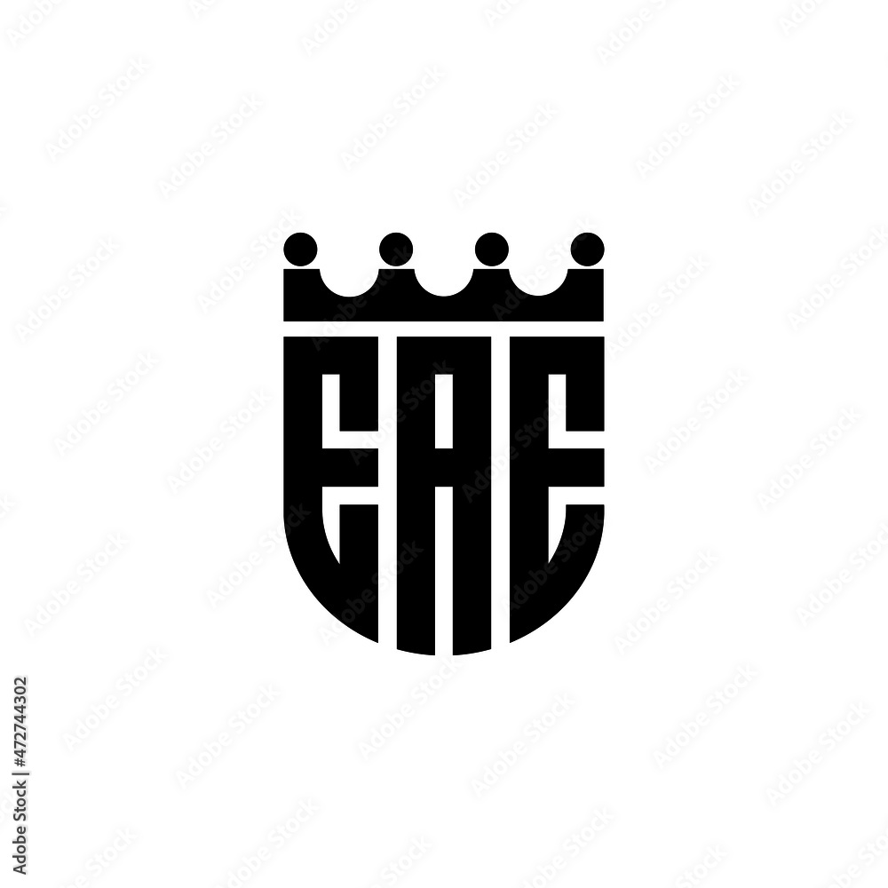 EAE letter logo design with white background in illustrator, vector ...