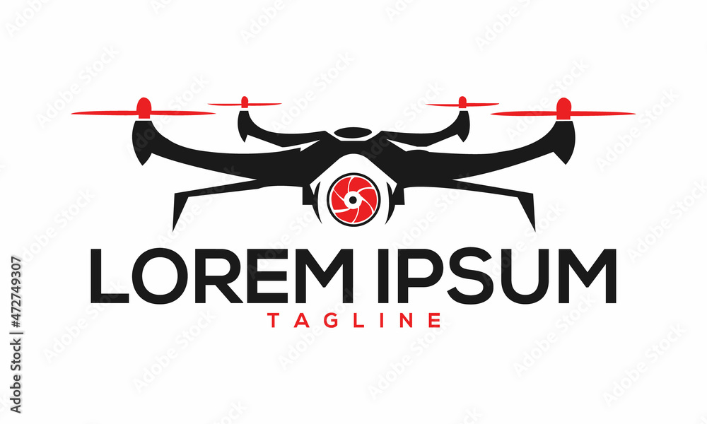 Unique drone logo Modern and minimalist vector and abstract logo Stock ...